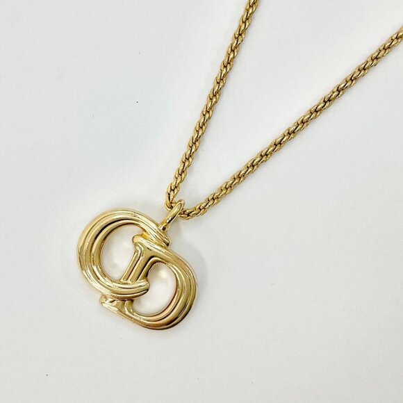 Dior | Jewelry | Christian Dior Logo Cd Vintage Necklace | Poshmark